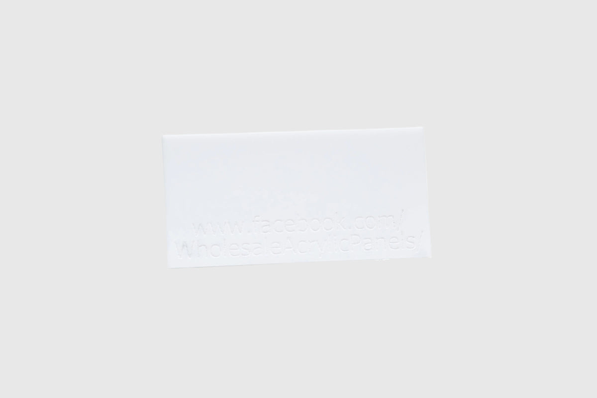 3M Tape Backing White Matte Acrylic Sheet – Wholesale Acrylic Panels