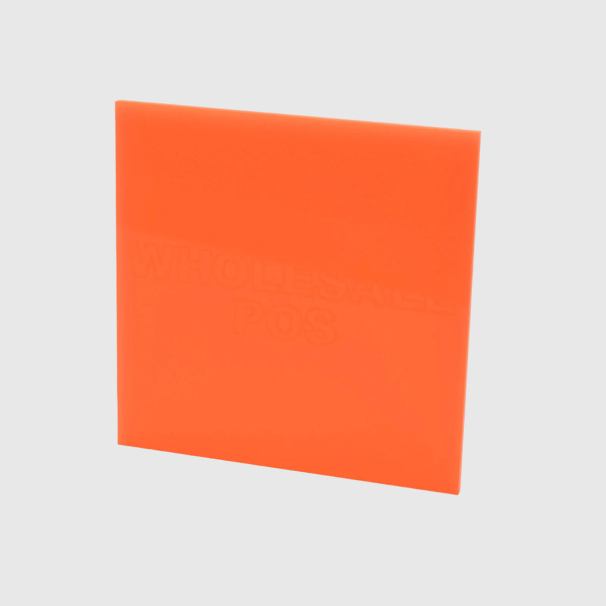 CLEARANCE Fluorescent Orange Acrylic Sheet – Wholesale Acrylic Panels